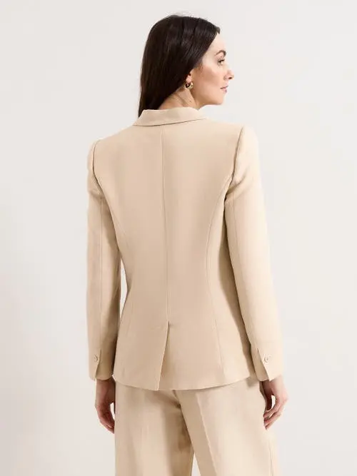 PHASE EIGHT Elena Linen Blend Single Breasted Blazer