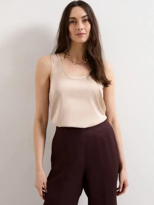 PHASE EIGHT Edie Satin Cami - Gold