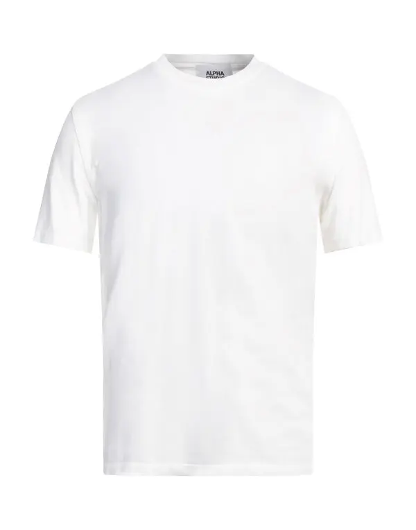 Alpha Studio T-shirt Size Cotton, Elastane - White