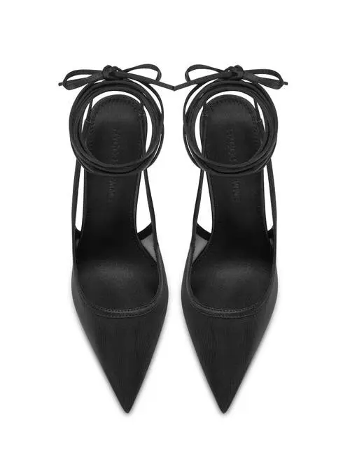 FEMME Lace Up Stiletto Heel Pumps