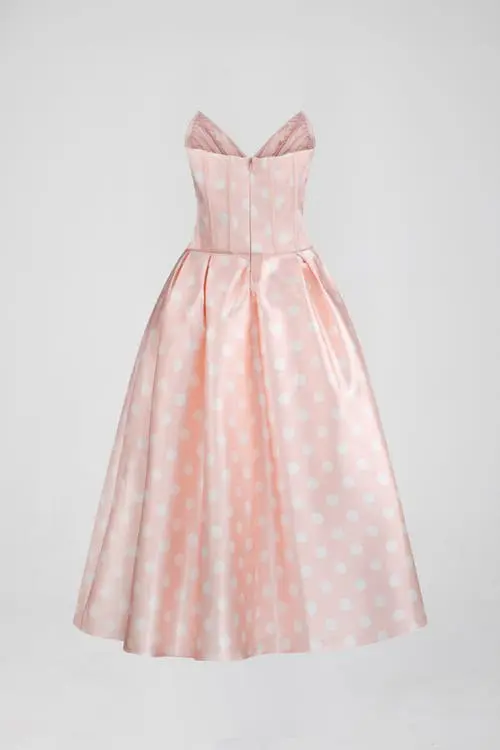 ATOIR Pepper Midi Dress - Pink/white