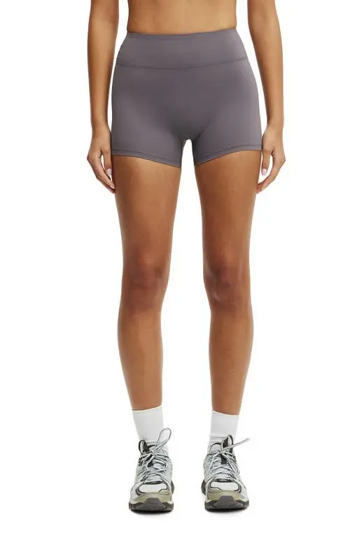 Cotton:on Active Ultra Luxe Invisible Scrunch Shortie Short - Violet Grey