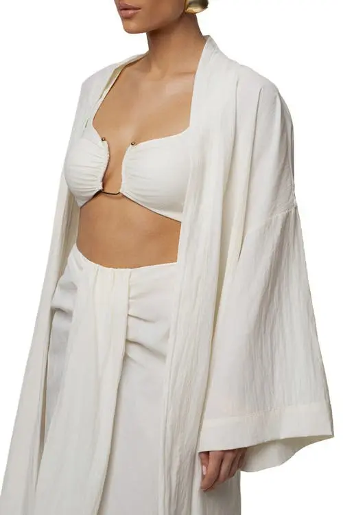 JLUXLABEL Maxi Duster With Belt
