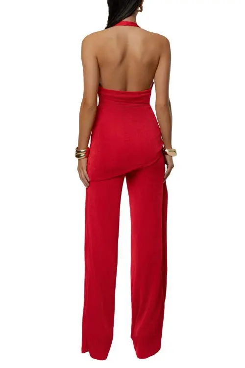 JLUXLABEL Halter Neck Jumpsuit