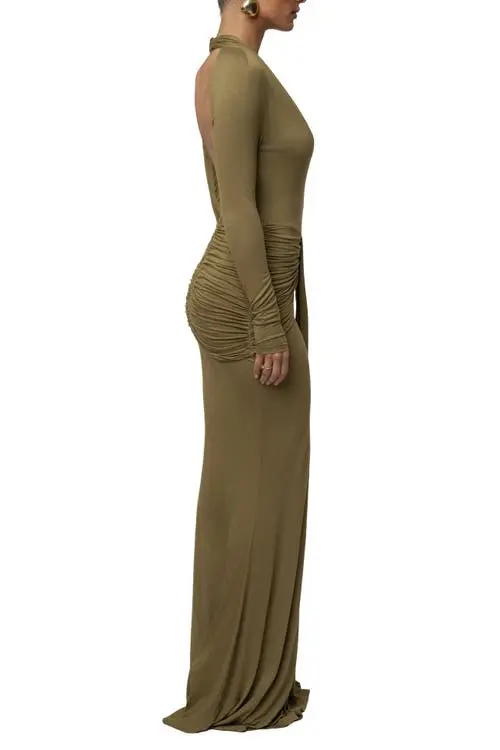 JLUXLABEL Maxi Dress With Open Back And Ruching