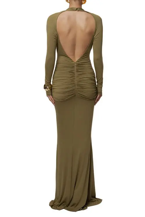 JLUXLABEL Maxi Dress With Open Back And Ruching