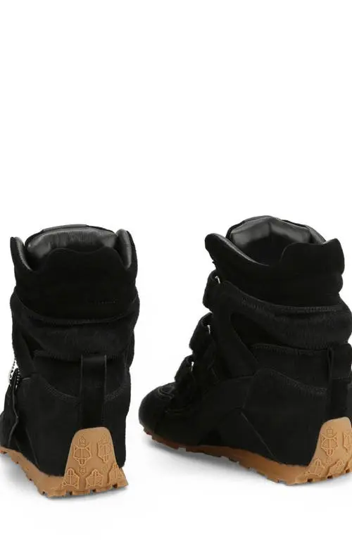 NAKED WOLFE Element Suede Wedge Boots