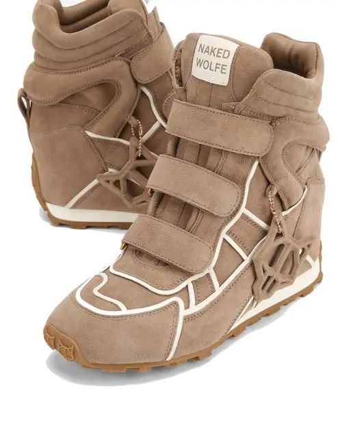 NAKED WOLFE Element Suede Wedge Boots