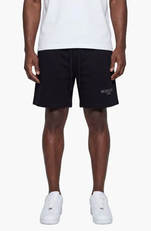 ROBERTO VINO Relaxed Fit Rv Embroidered Shorts