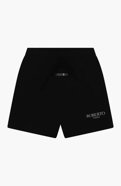 ROBERTO VINO Relaxed Fit Rv Embroidered Shorts