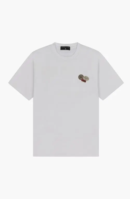 ROBERTO VINO Patches Oversize Cotton Tee - White