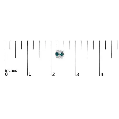 HAUS OF BRILLIANCE 2.0 Cttw Blue Diamond Composite Cluster Stud Earrings