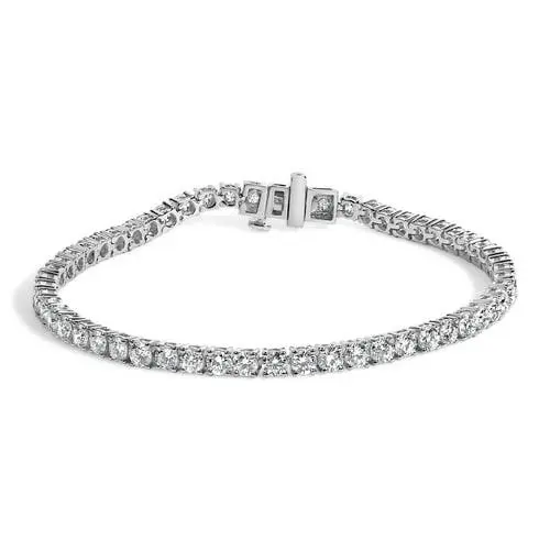 HAUS OF BRILLIANCE 14k 6.0 Cttw Lab Grown Diamond Tennis Bracelet - White Gold