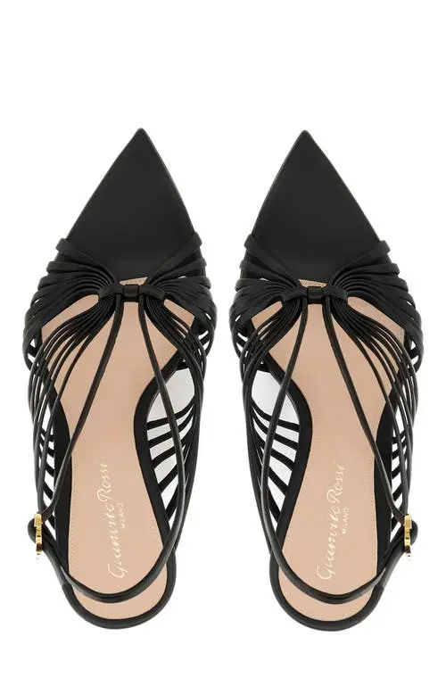 GIANVITO ROSSI Muse 85 Sandal - Black Leather