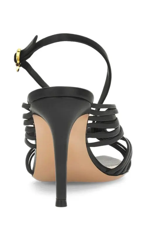 GIANVITO ROSSI Muse 85 Sandal - Black Leather