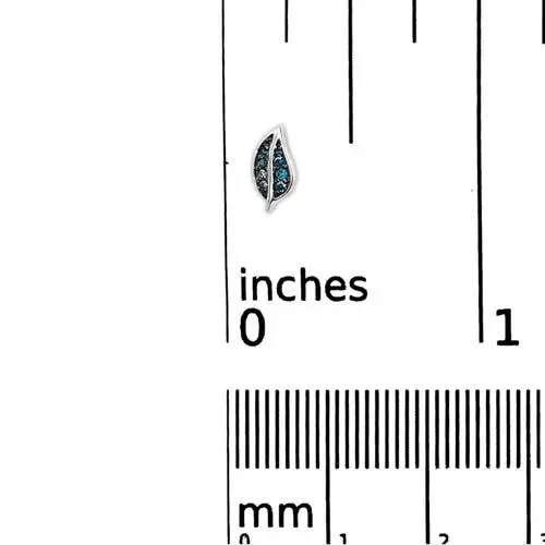 HAUS OF BRILLIANCE Diamond Accent Leaf Stud Earrings