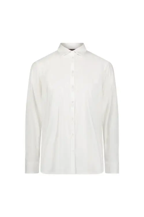 Lela Rose Cotton Poplin Bow-back Shirt