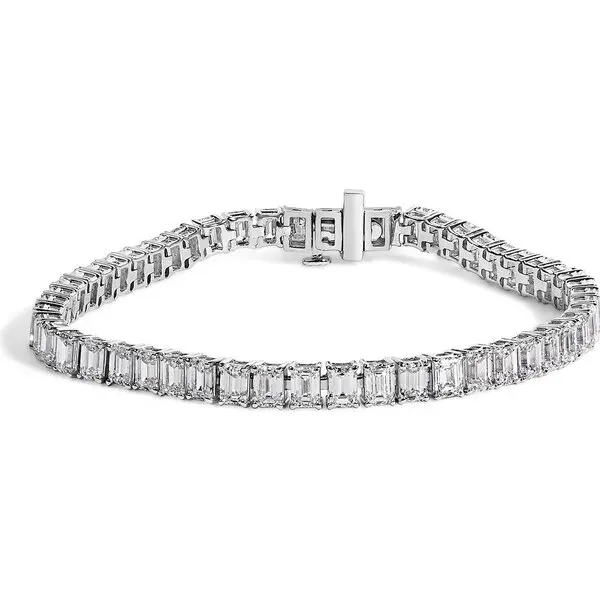 HAUS OF BRILLIANCE Igi Certified 14k 10.0 Cttw Lab Grown Diamond Tennis Bracelet - White Gold