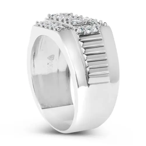 HAUS OF BRILLIANCE 1.00 Cttw Diamond Multi-row Band Ring