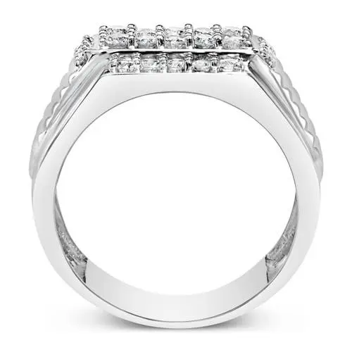 HAUS OF BRILLIANCE 1.00 Cttw Diamond Multi-row Band Ring