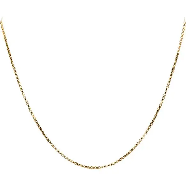 ANCONA JEWELRY 14k Box Link Chain Necklace - Yellow Gold