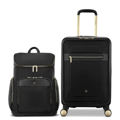 SAMSONITE Mobile Solution 2 Deluxe Backpack & Carry-on Luggage Set - Black