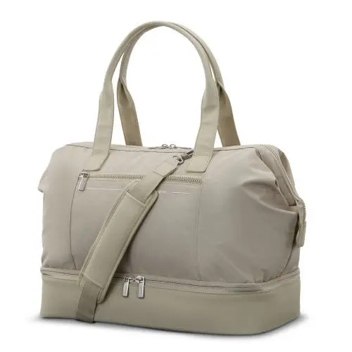 SAMSONITE Two-piece Luggage Set: Weekender Duffel And Carry-on Suitcase - Stone Grey/limestone