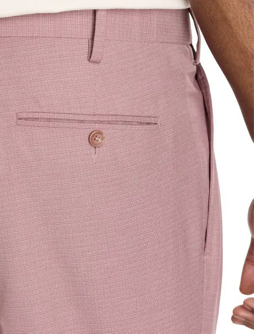 OAK HILL BY DXL Big & Tall Waist-relaxer Pleated Dress Pants - Pomegranate