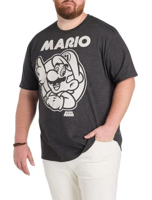 TRUE NATION BY DXL Big & Tall Super Mario Graphic Tee