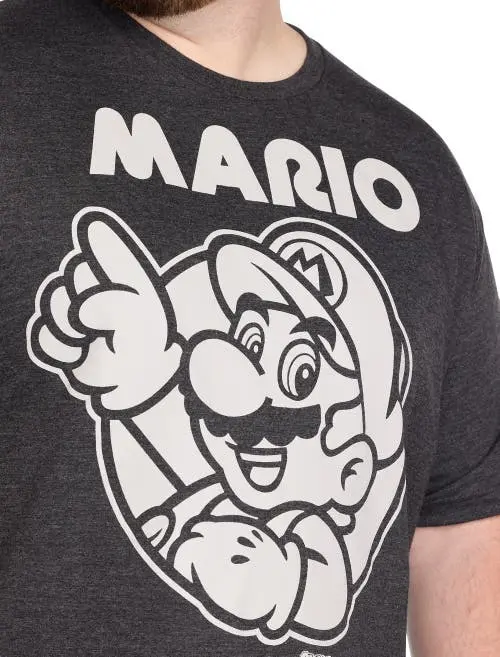 TRUE NATION BY DXL Big & Tall Super Mario Graphic Tee