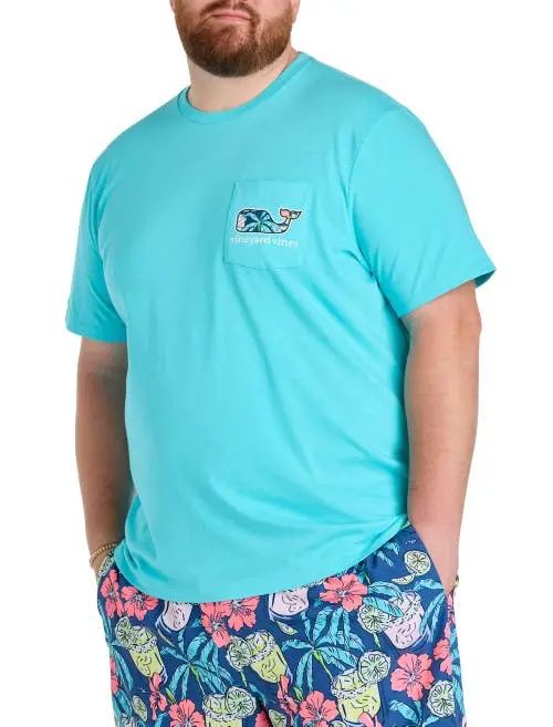 Vineyard Vines Big & Tall Forita Palms Whale Graphic Tee