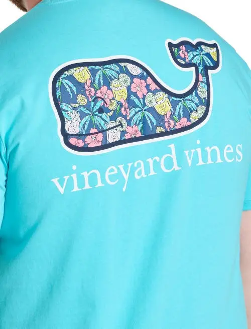 Vineyard Vines Big & Tall Forita Palms Whale Graphic Tee