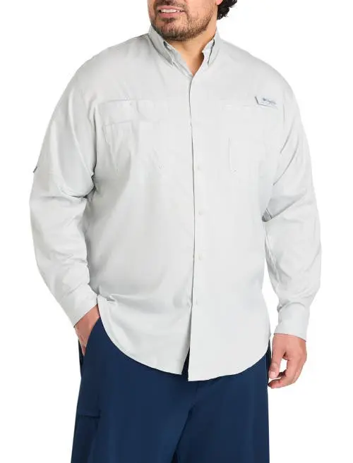 Columbia Big & Tall Pfg Tamiami Sport Shirt - Cool Grey