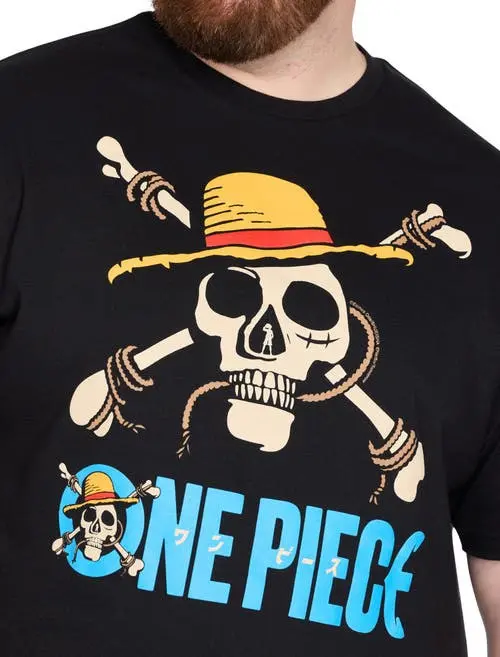 TRUE NATION BY DXL Big & Tall One Piece Straw Hat Crew Graphic Tee