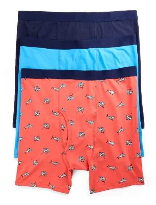 HARBOR BAY BY DXL Big & Tall 3-pk Active Stretch 4 Inch Boxer Briefs V5 - Marlin