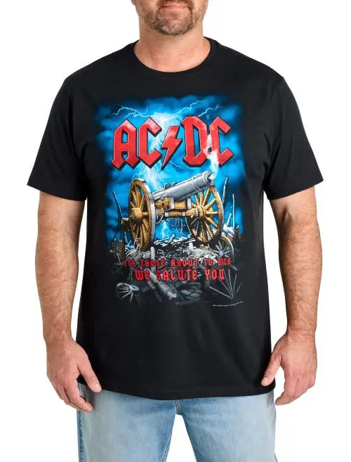 TRUE NATION BY DXL Big & Tall Acdc Cannonball Graphic Tee