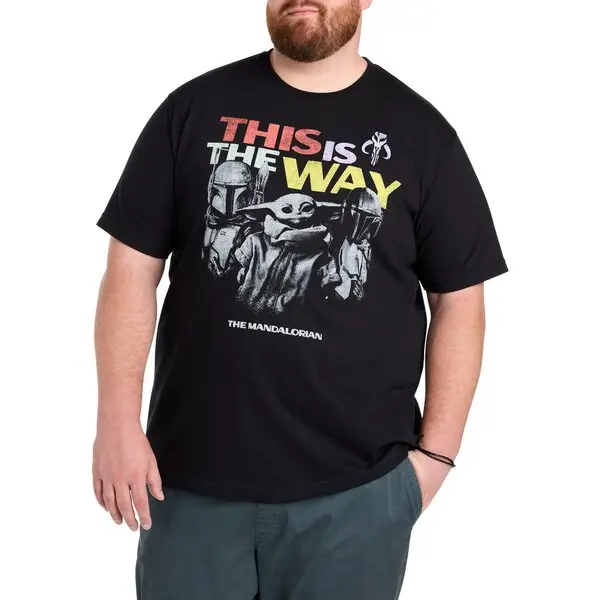 TRUE NATION BY DXL Big & Tall Star Wars Mandalorian Graphic Tee