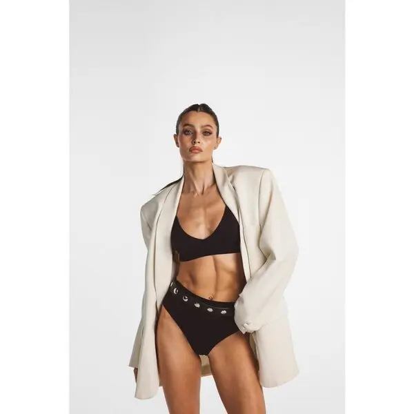 LDMA Low Show V Bralette - Black