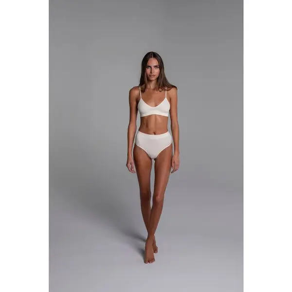 LDMA Low Show V Bralette - Cream