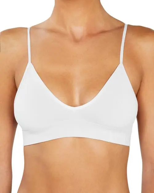 LDMA Low Show V Bralette - White