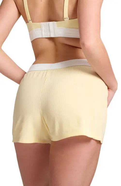 SIELLA Organic Cotton Rib Boxer Short - Lemonade