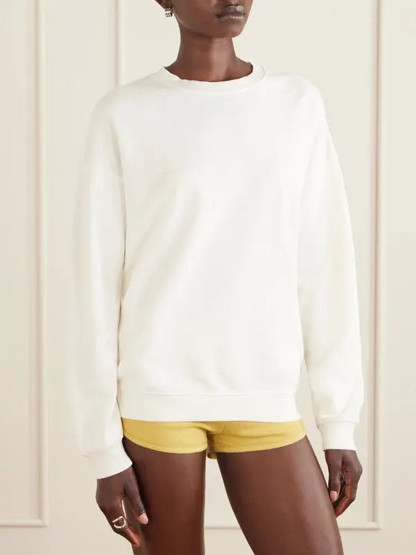 Eterne Cotton-jersey Sweater - Neutrals