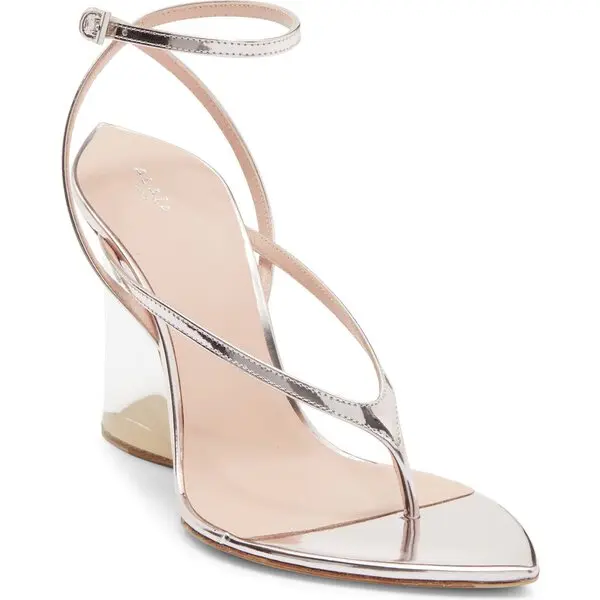 Alaïa Invisible Wedge Ankle Strap Sandal
