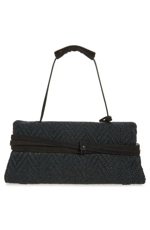 Moschino Tie Me East/west Shoulder Bag - 00a Black/black