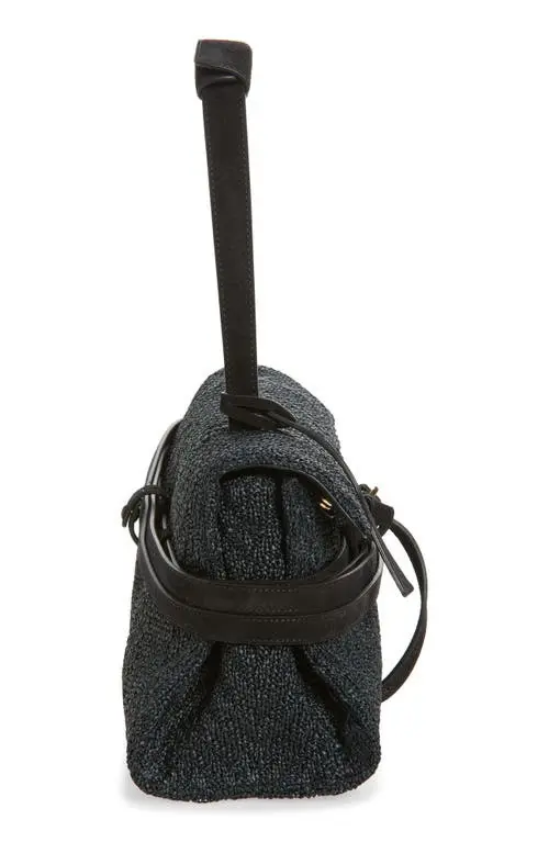 Moschino Tie Me East/west Shoulder Bag - 00a Black/black