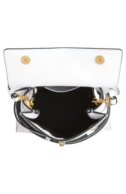 Moschino Small Tie Me Top Handle Bag - White