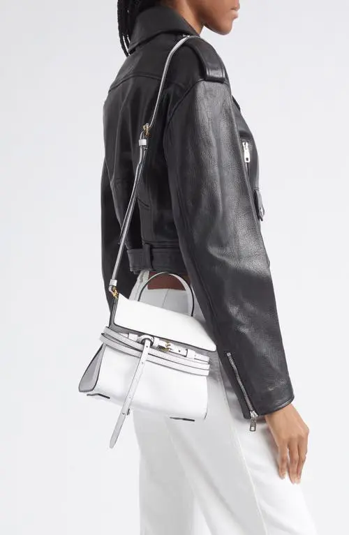 Moschino Small Tie Me Top Handle Bag - White