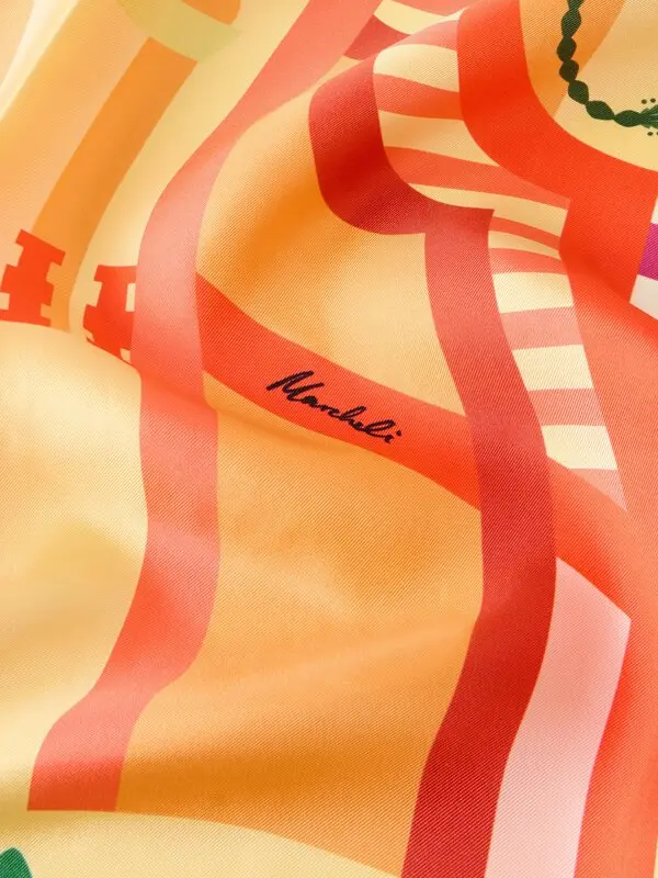 CRISTIANO MARCHELI Giulia Printed Silk-twill Scarf