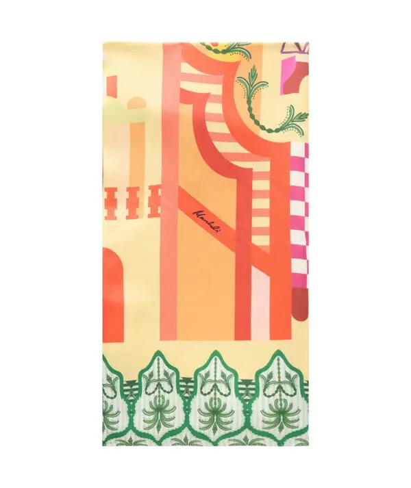 CRISTIANO MARCHELI Giulia Printed Silk-twill Scarf - Yellow