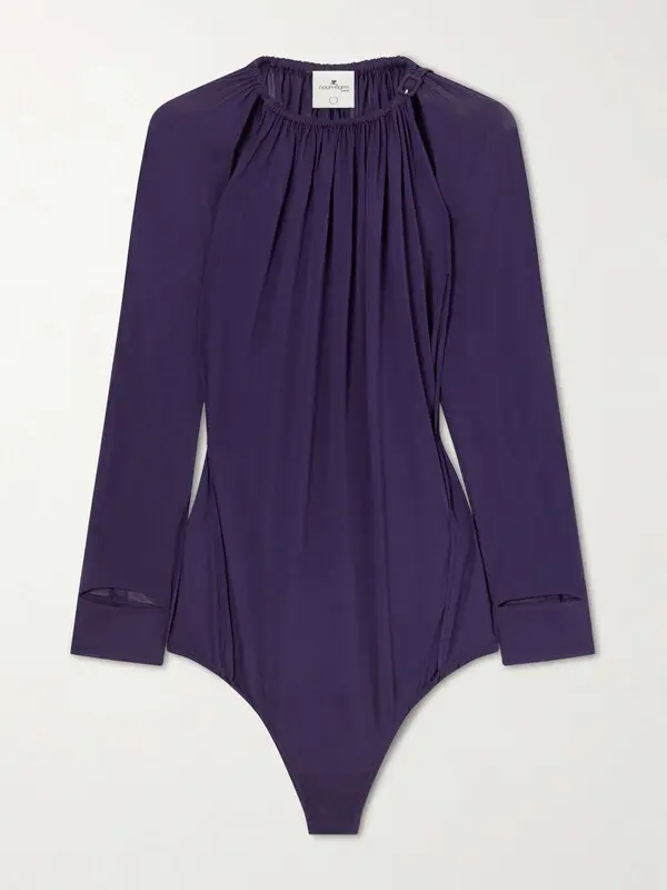 COURREGES Cut-out Jersey Bodysuit